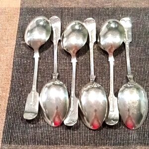 Vintage | Dining | Phillip Ashberry Sons Silver Plated Fiddleback 675 ...